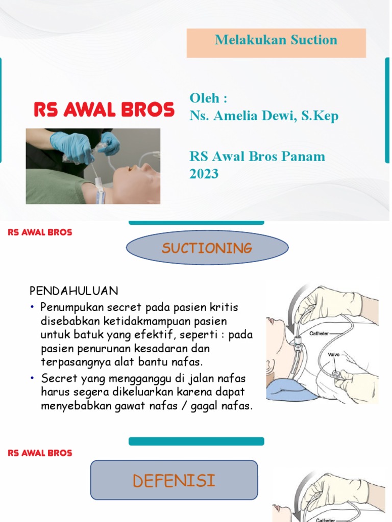 Melakukan Suction 2023 (Amel) | PDF