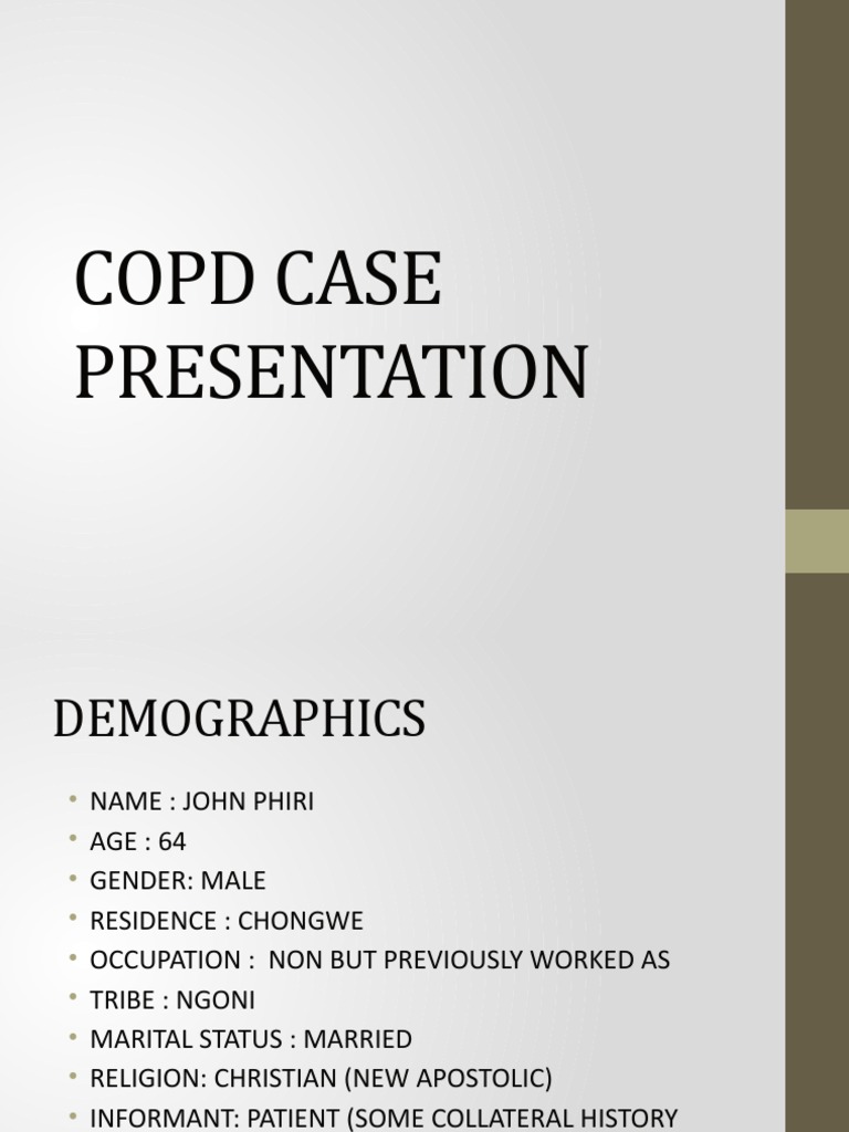 COPD | PDF | Chronic Obstructive Pulmonary Disease | Medical Specialties