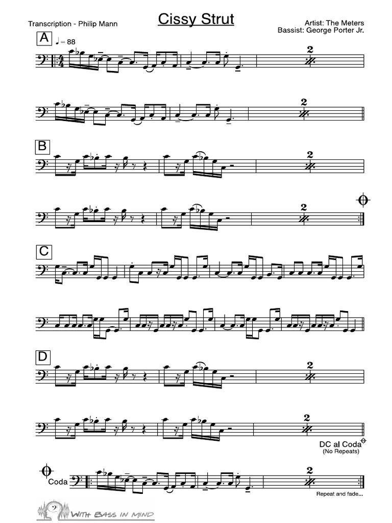 Bass Cissy Strut | PDF