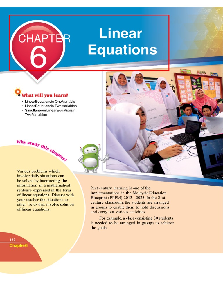 f1 Notes Chap 6 Linear Equations | PDF