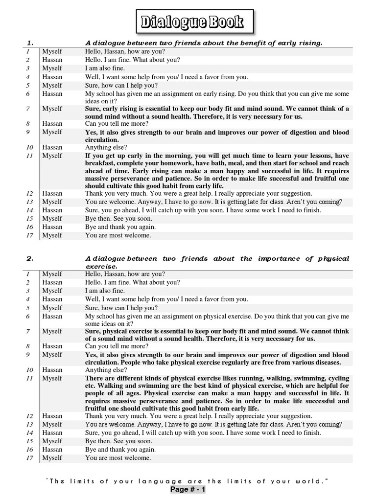 Dialogue Book Fresh | PDF | Literacy | Trees