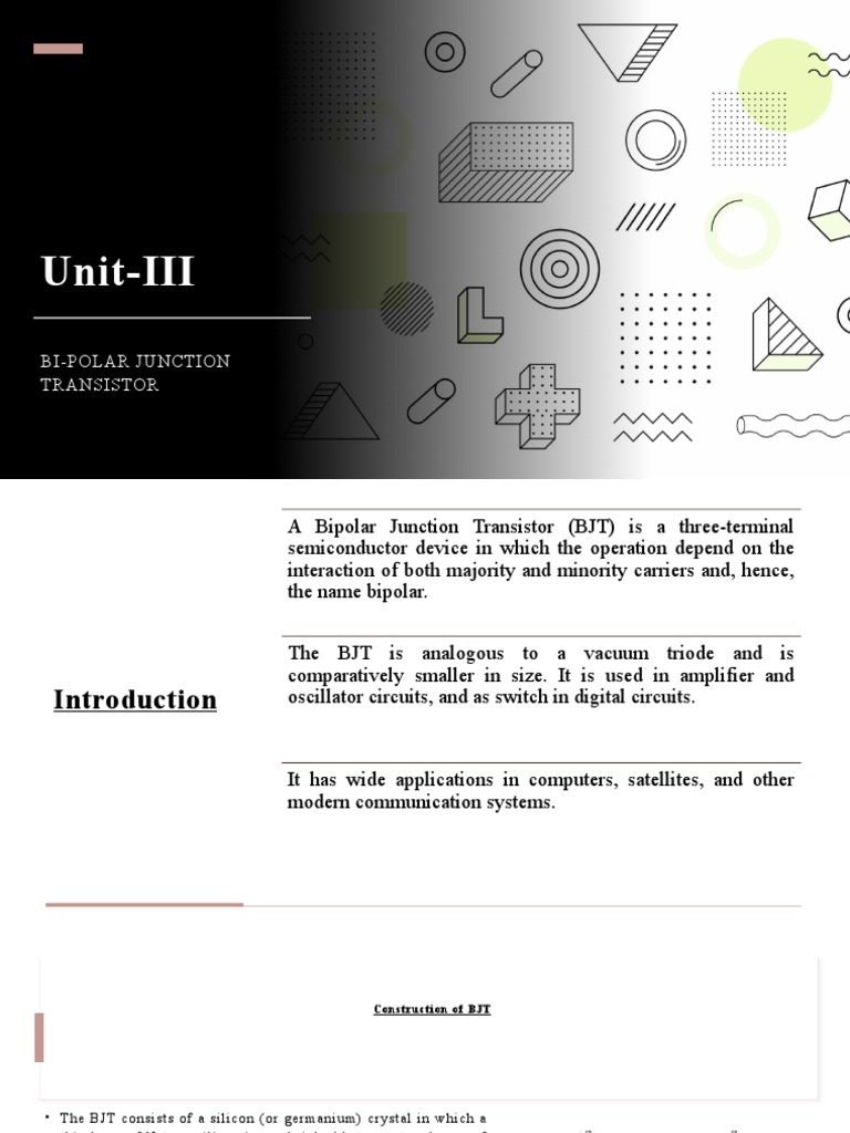 Bi-Polar Junction Transistor | PDF | Bipolar Junction Transistor ...