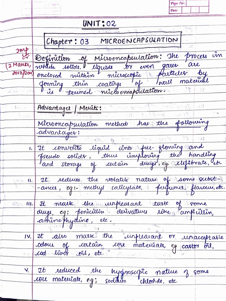 Unit - 2 (Chapter-3) Novel Drug Delivery System | PDF