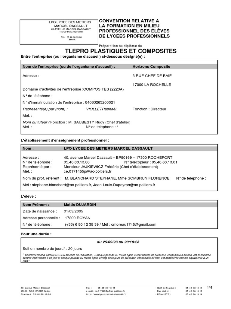 Convention Matis DUJARDIN Convention Stage SEP Majeur - 0 - DUJARDIN M. - sauBESTY R. | PDF ...