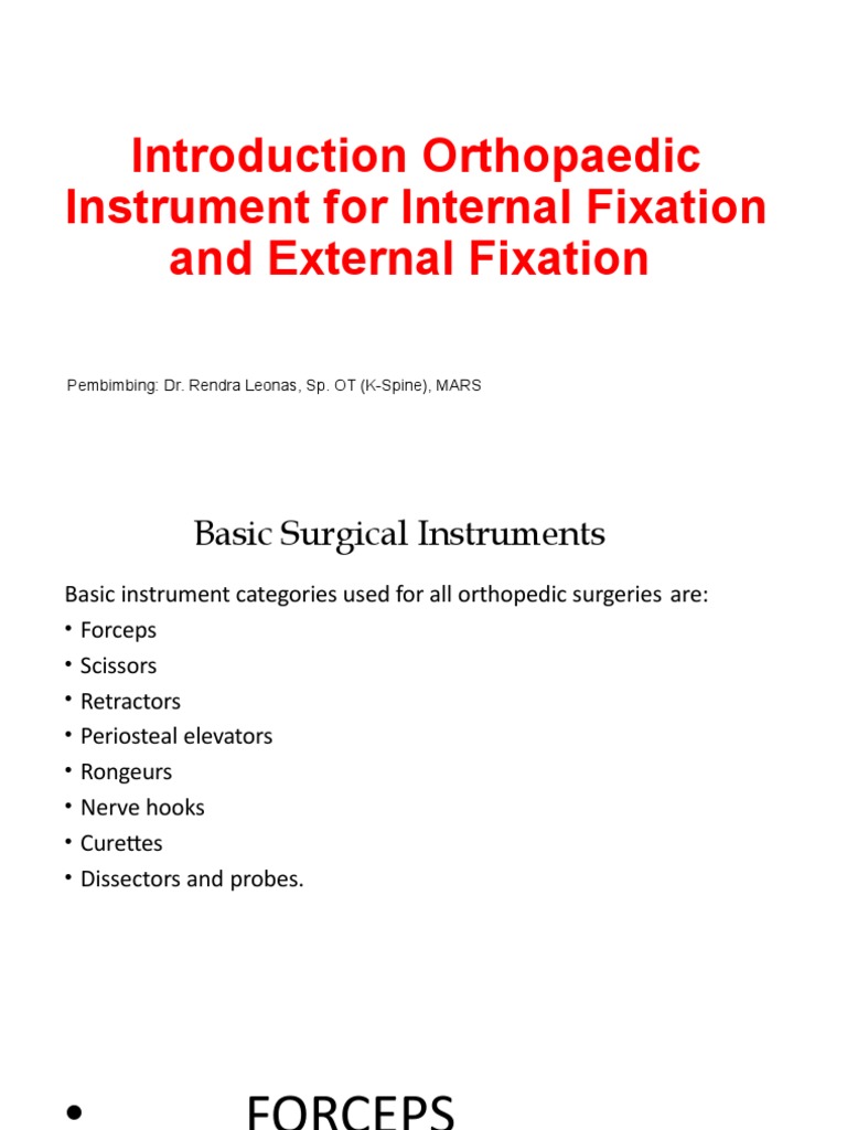 Instrument Tutorial | PDF | Anatomy