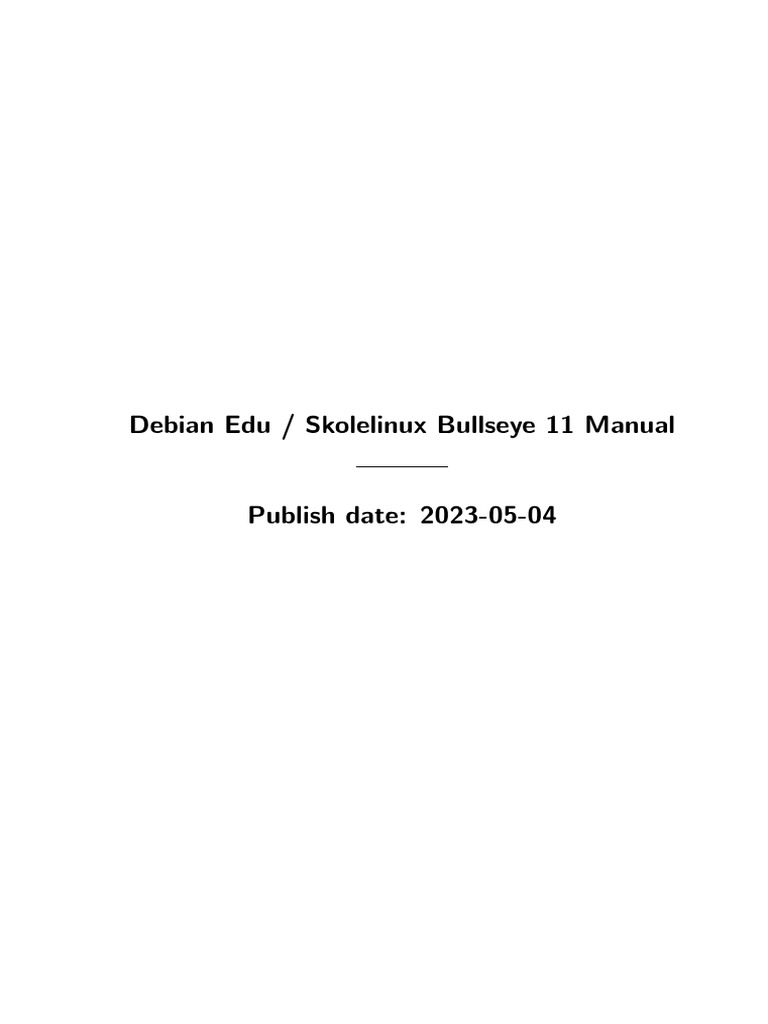 Debian Edu Bullseye Manual | PDF | Domain Name System | Computer Network
