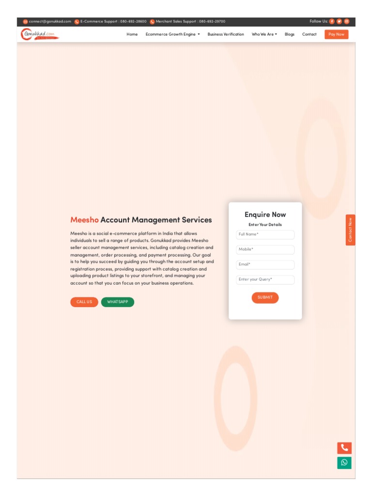 Meesho Account Management Services | PDF | E Commerce | Sales