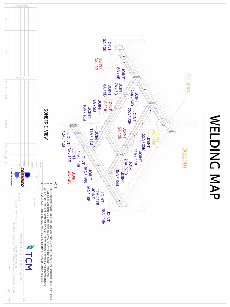 Welding Map Additional Beam Rev | PDF