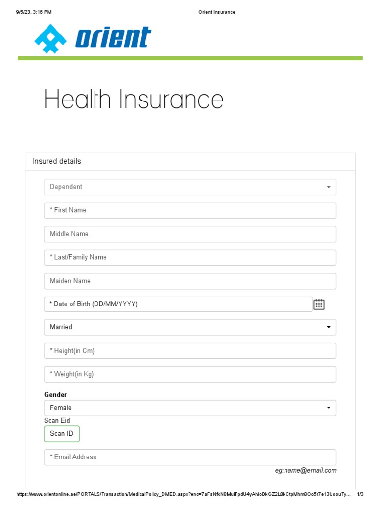 Orient Insurance | PDF | Pregnancy | Mammalian Pregnancy
