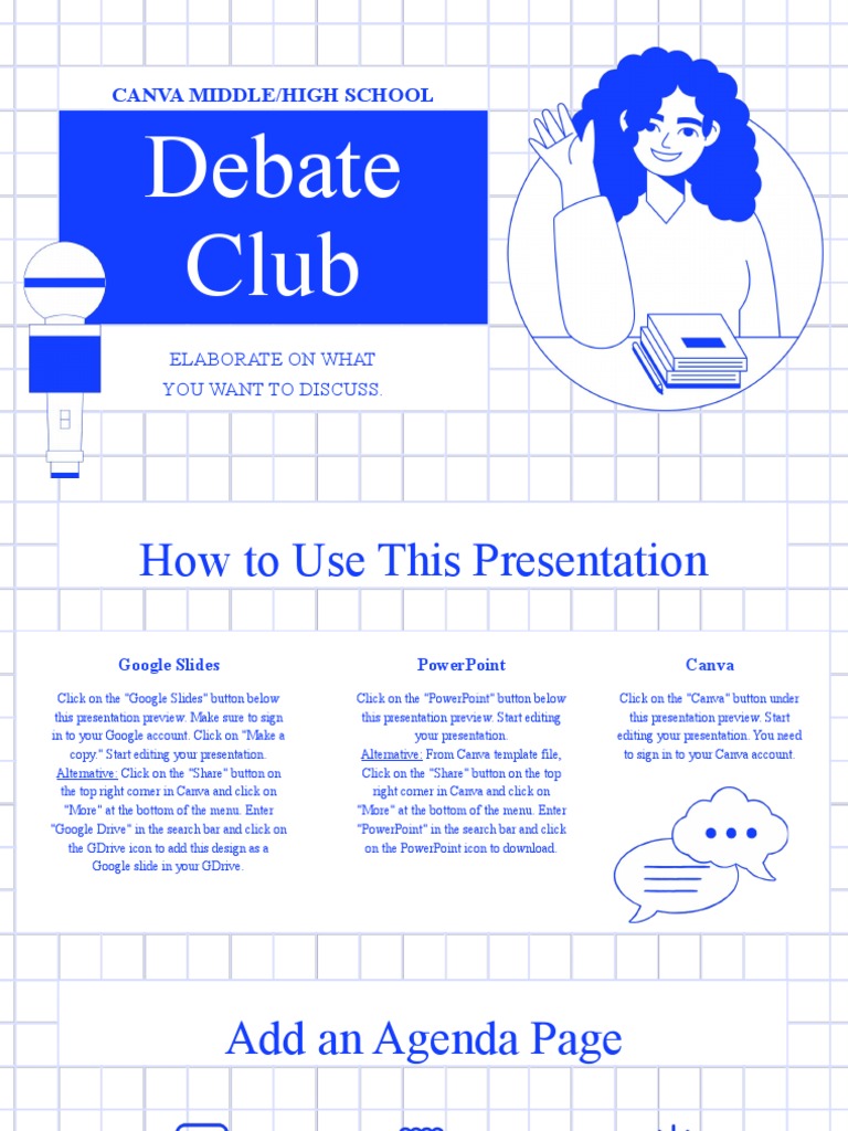 Modern Illustrative School Debate Club | PDF | Microsoft Power Point ...