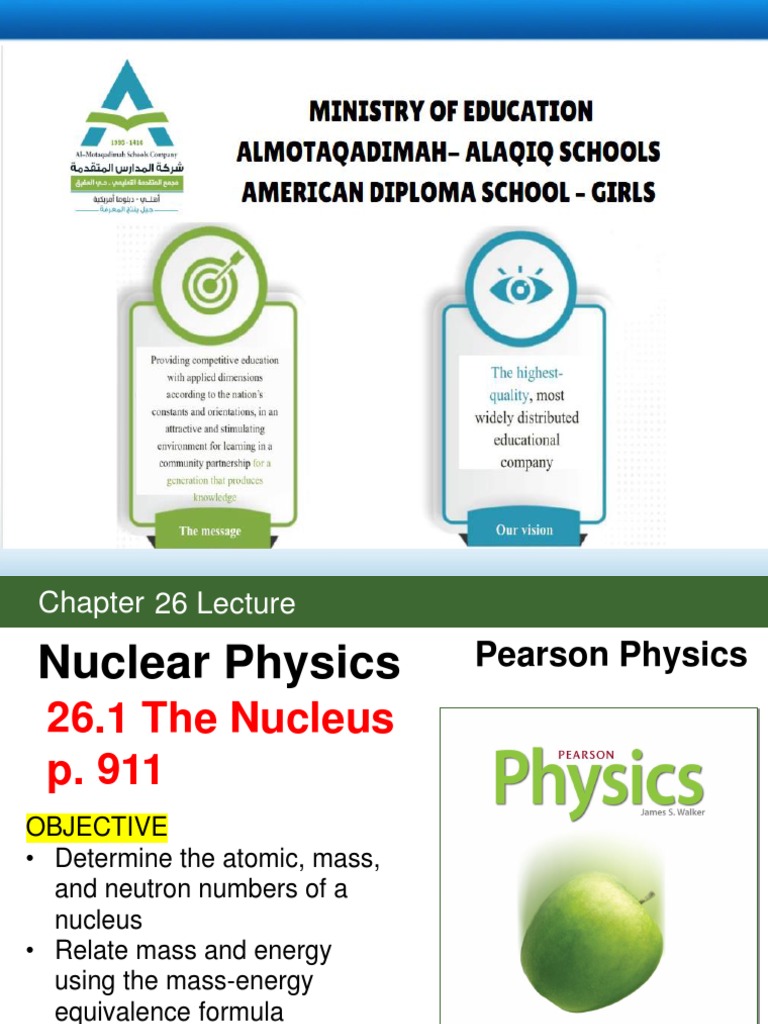 G12-Phy-CH 26 W3D1 | PDF | Atomic Nucleus | Nuclear Physics