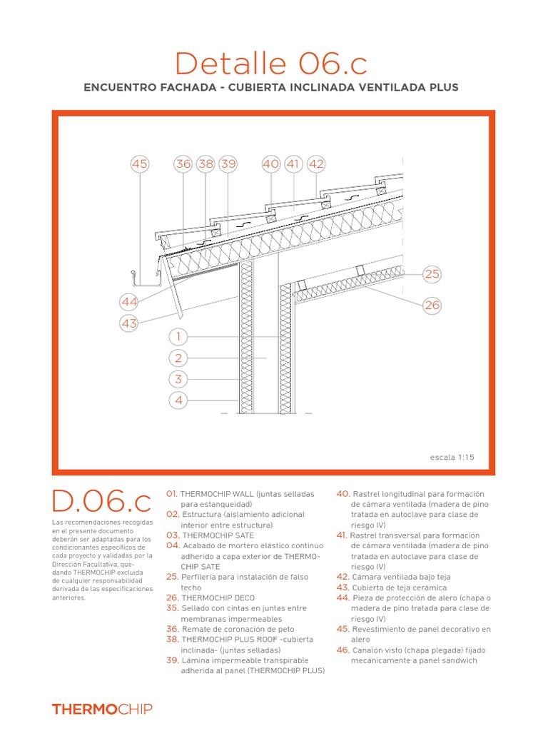 Encuentro Fachada Cubierta Inclinada Ventilada Plus | PDF | Techo | Ingeniero civil