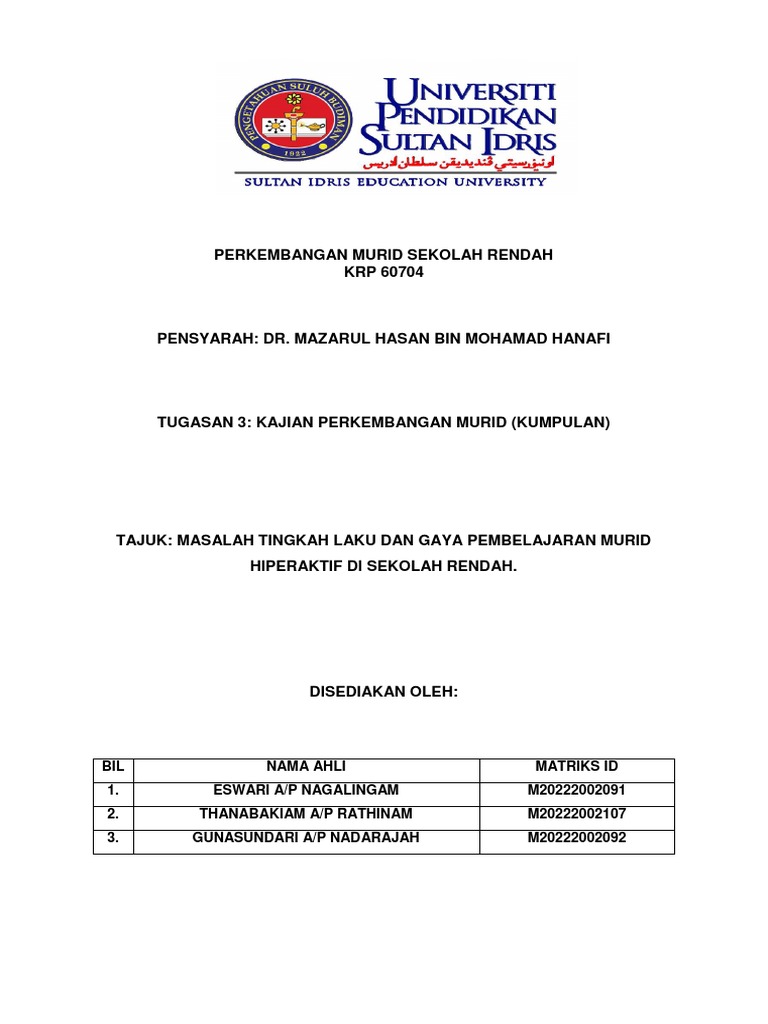 TUGASAN 3 (Eswari, Thanabakiam, Gunasundari) | PDF