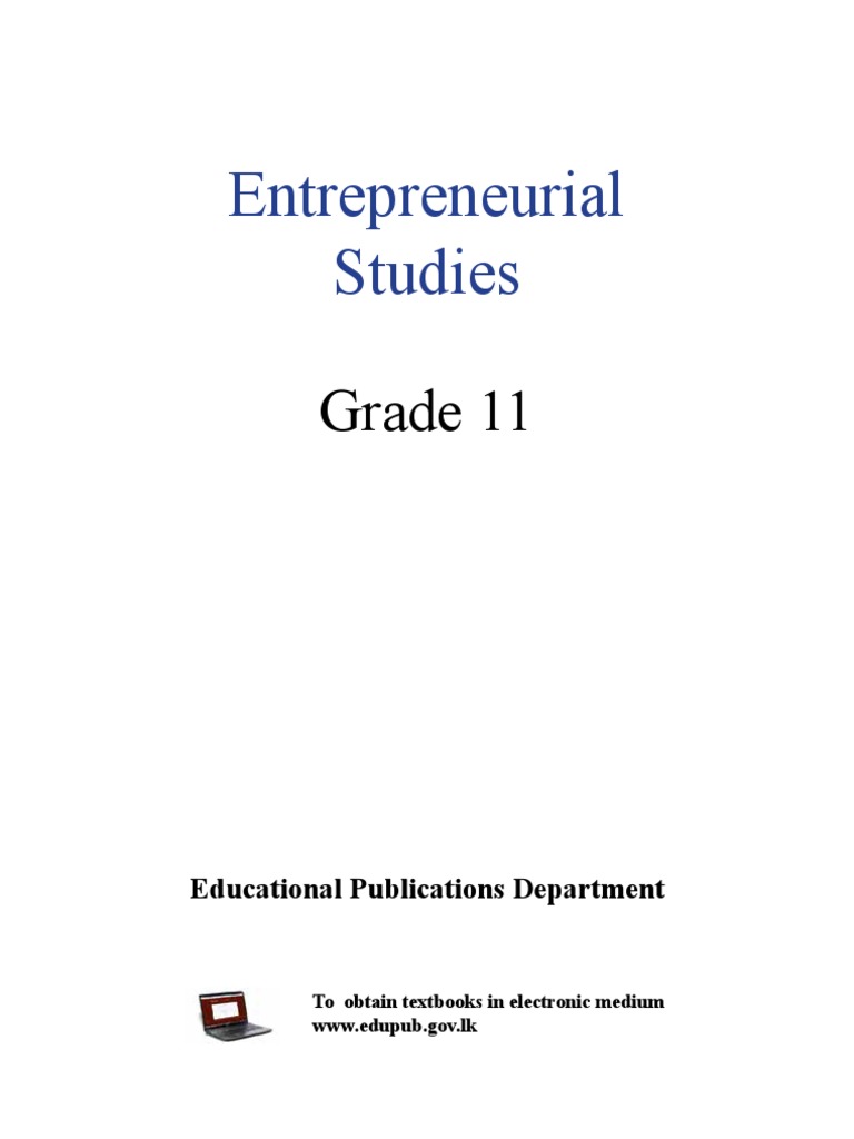 Grade 11 Entrepreneurship Studies Text Book 64017e250fc41 | PDF ...