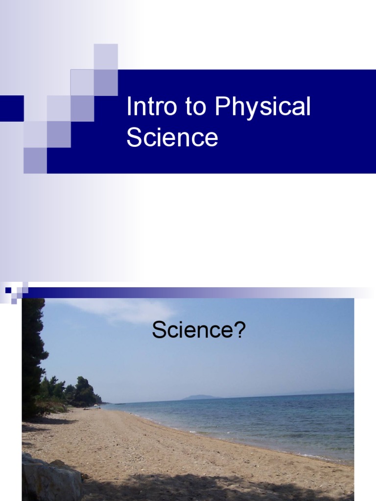 Intro To Physical Science - Chapter 1 | PDF