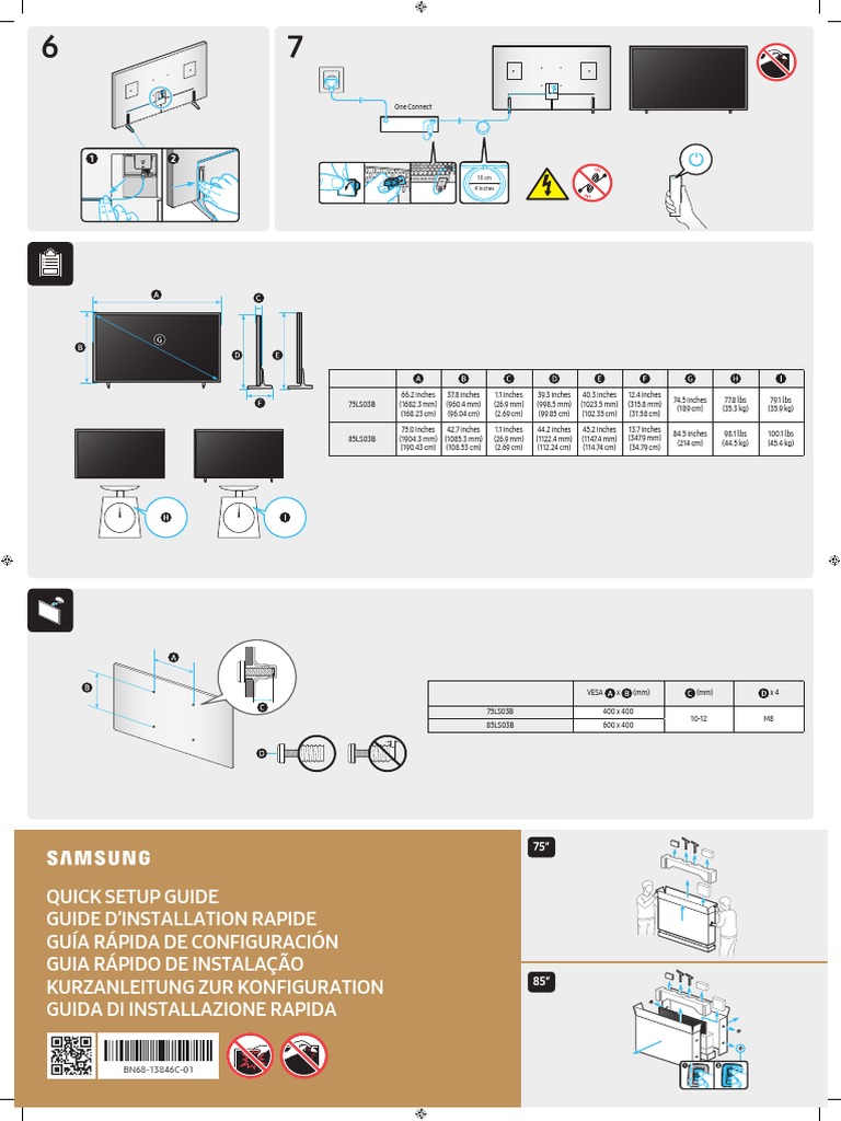 BN68-13846C-01 - QSG - LS03B 75-85inch - WW - L06 - 220111.0 | PDF