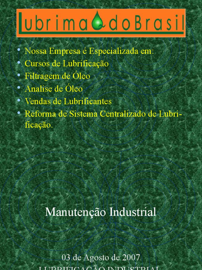 Lubrificação Indústrial Redime | PDF | Cães | Lubrificação