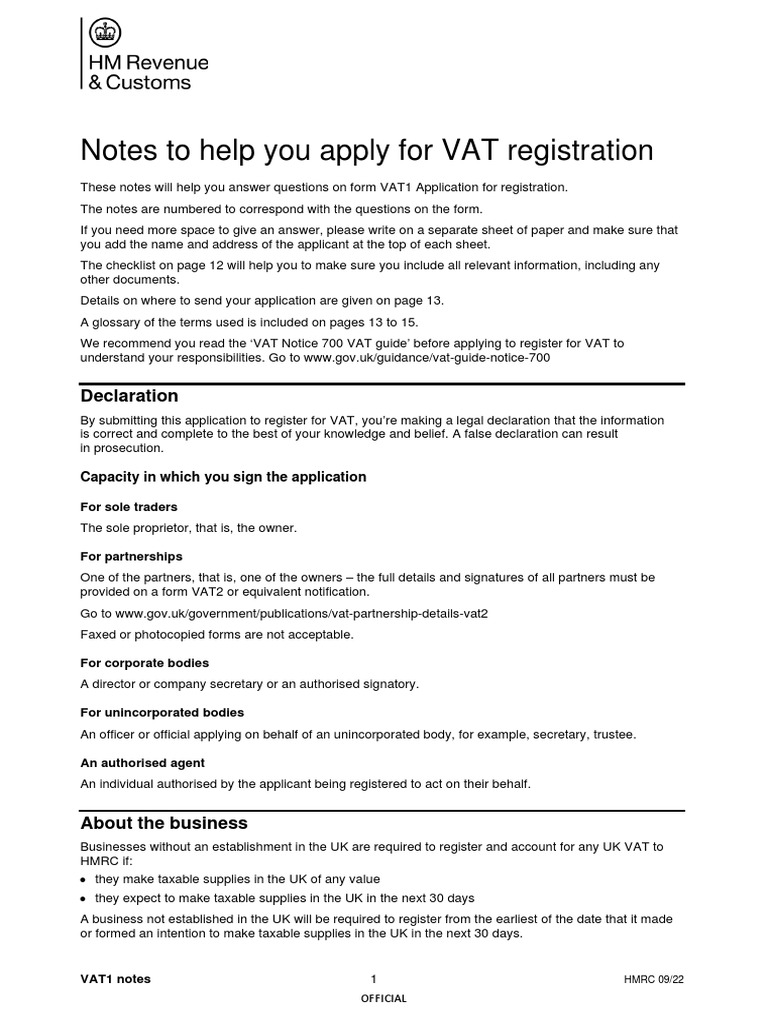 VAT1-Notes English | PDF | Value Added Tax | Identity Document