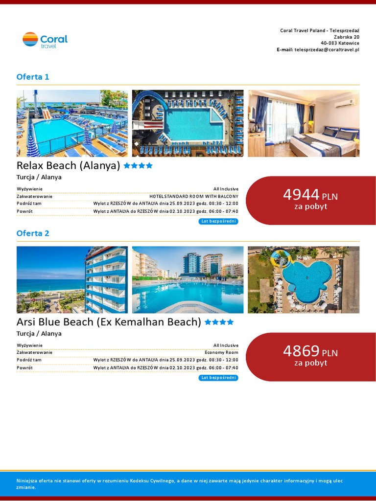 Coral Travel | PDF