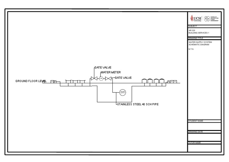 Schematic Layout Watersystem | PDF