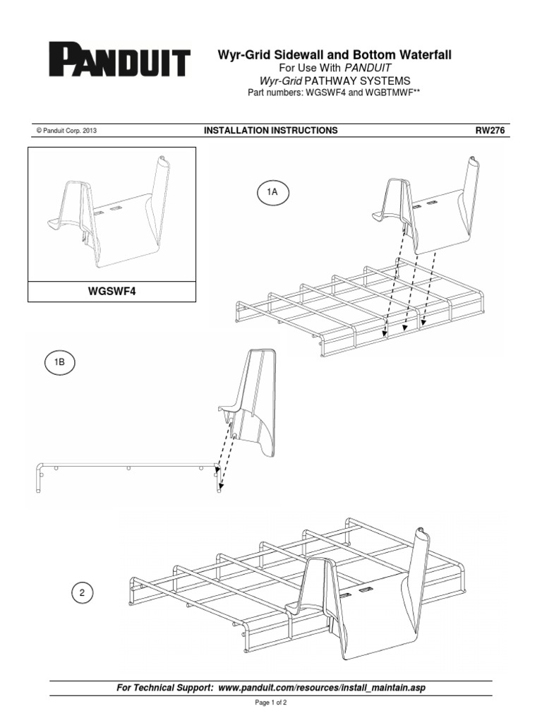 Wyr-Grid Sidewall and Bottom Waterfall Installation | PDF
