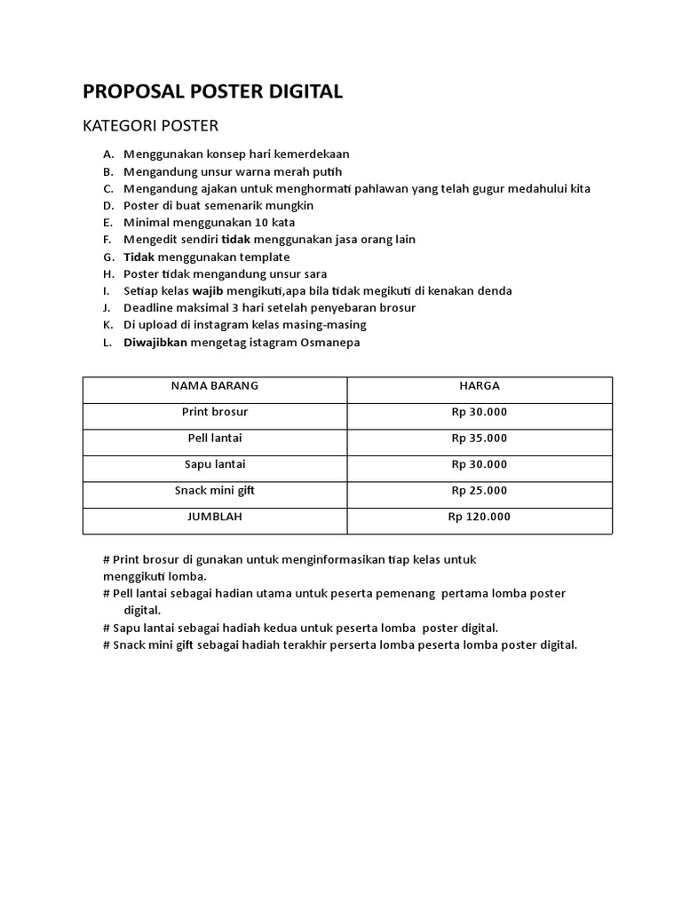 PROPOSAL POSTER DIGITAL | PDF