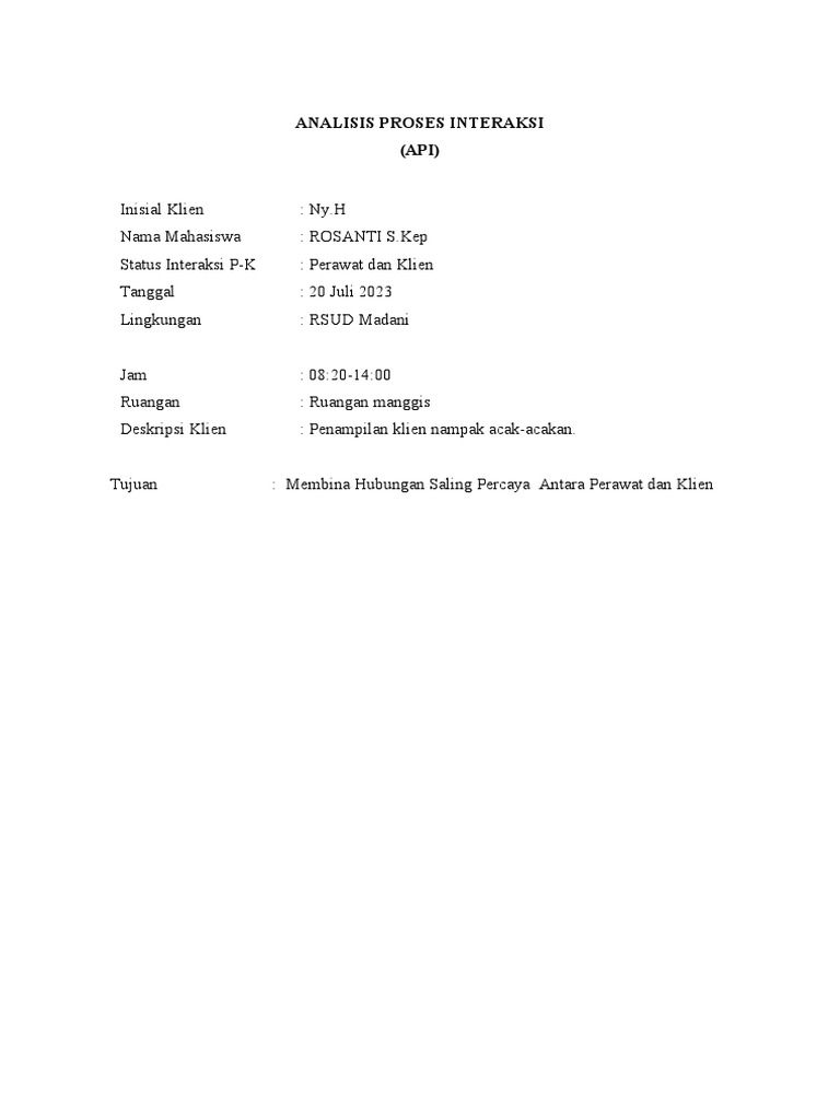 API ISOS ROSANTI | PDF