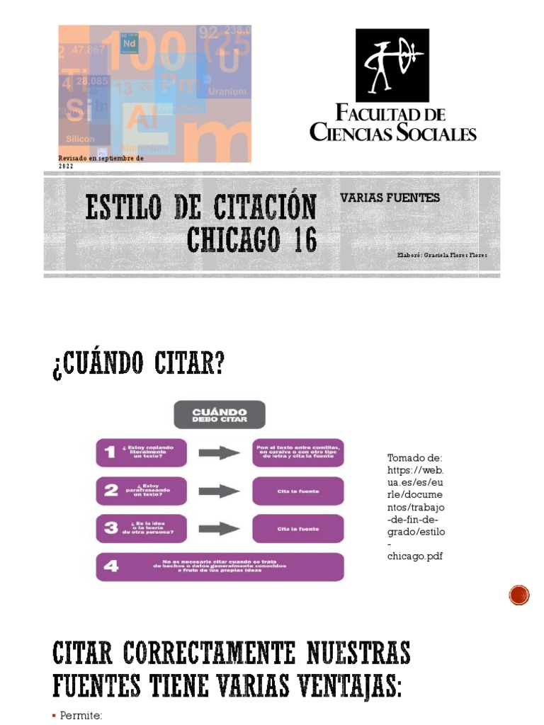 Estilo Chicago 16 Actualizado Septiembre 2022 | PDF | Bibliografía ...