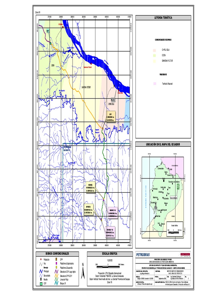 5 - Mapa Comunidades en El Area Del Proyecto | PDF | Cartografía ...