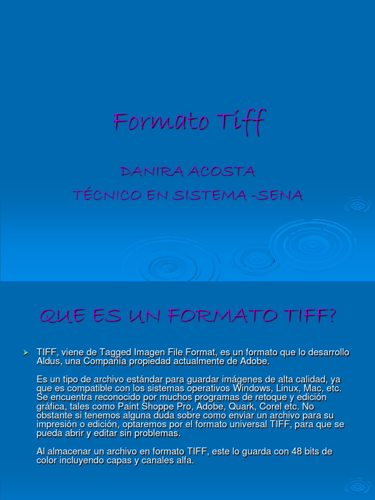 Guía Completa del Formato TIFF | PDF | Color | Archivo de computadora