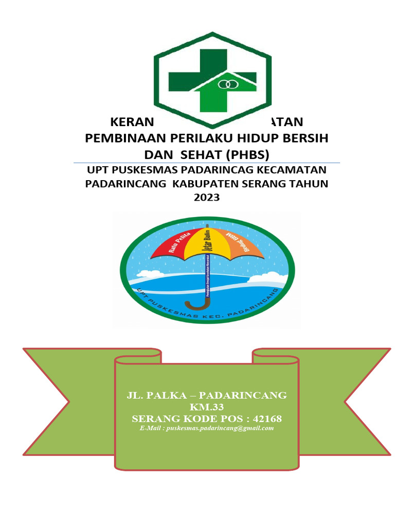 Pembinaan PHBS di Puskesmas Padarincang | PDF | Pengembangan Diri | Kesehatan Holistik