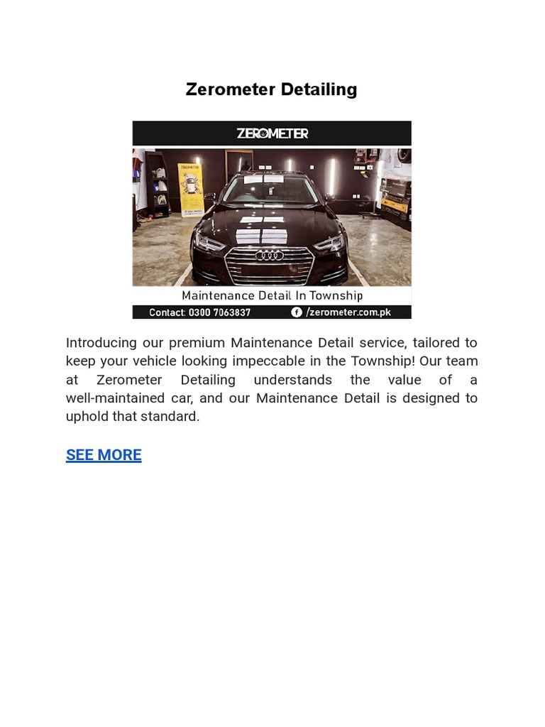 Zerometer Detailing | PDF