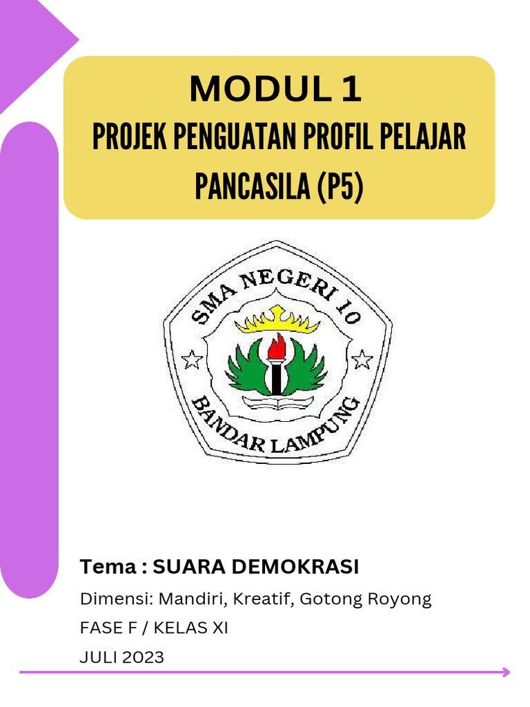 Modul Projek Penguatan Profil Pelajar Pancasila (P5) | PDF