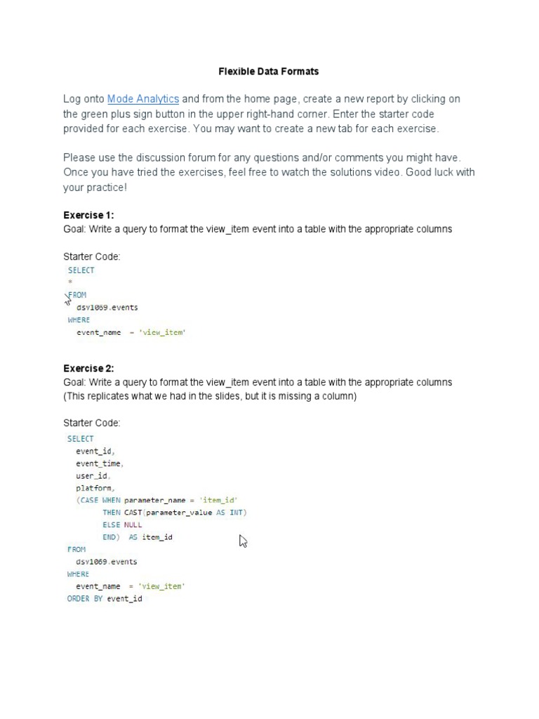 Flexible Data Formats | PDF Flexible Data Formats | PDF