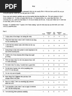 POMS Profile Questionnaire | PDF | Emotions | Psychology