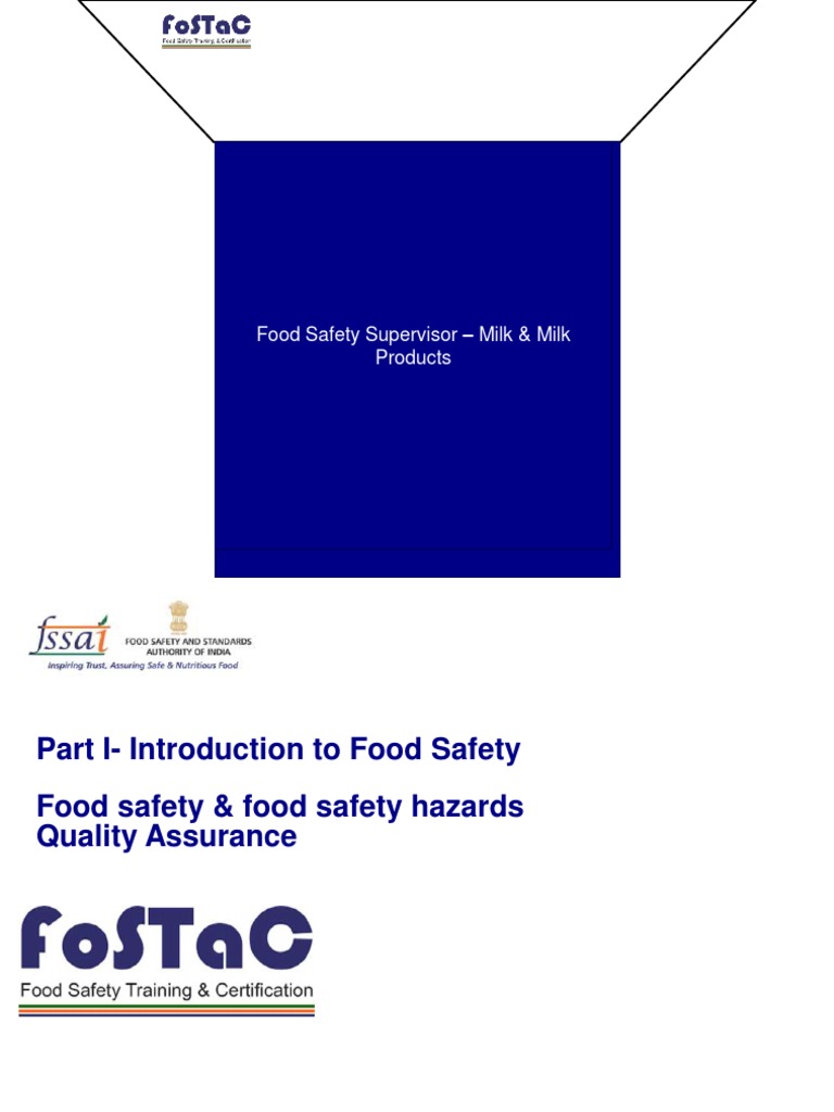 FoSTaC Milk and Milk Product Advance Manufacturing | PDF | Food Safety ...