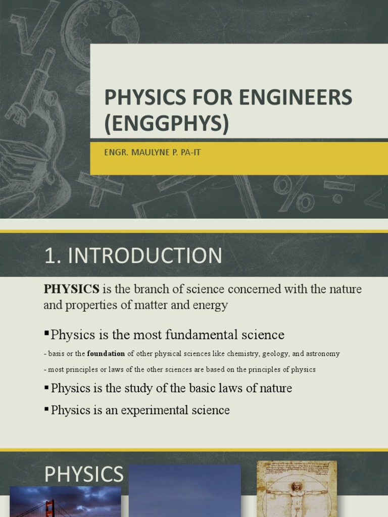 Physics For Engineers | PDF | Physics | Euclidean Vector