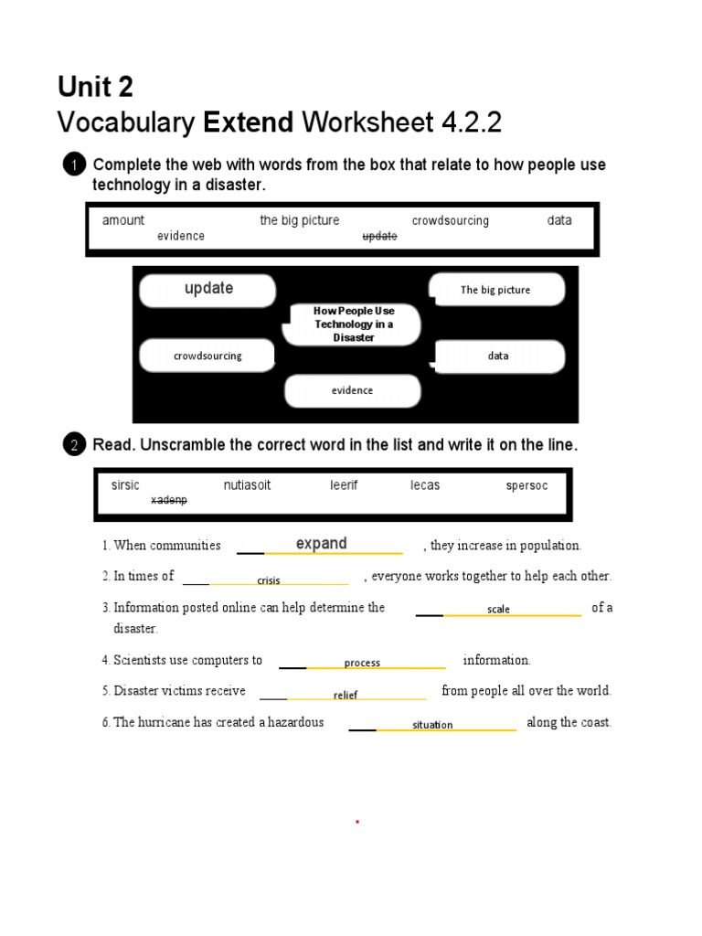 Owi l04 U02 02 Worksheet | PDF | Information | Social Media