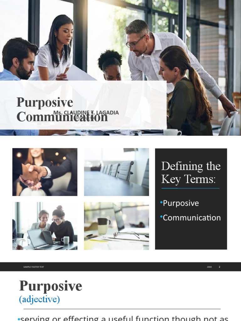 Purposive Communication: An Introduction | PDF | Communication ...