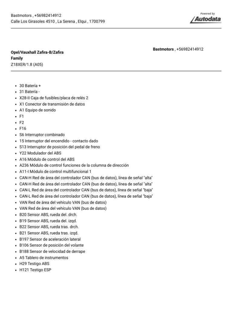 Wiring Diagram - Autodata | PDF