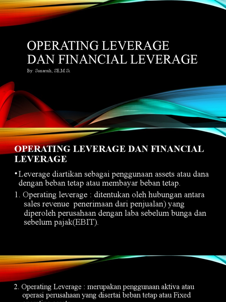 Operating Leverage Dan Financial Leverage | PDF | Bisnis | Pengelolaan ...