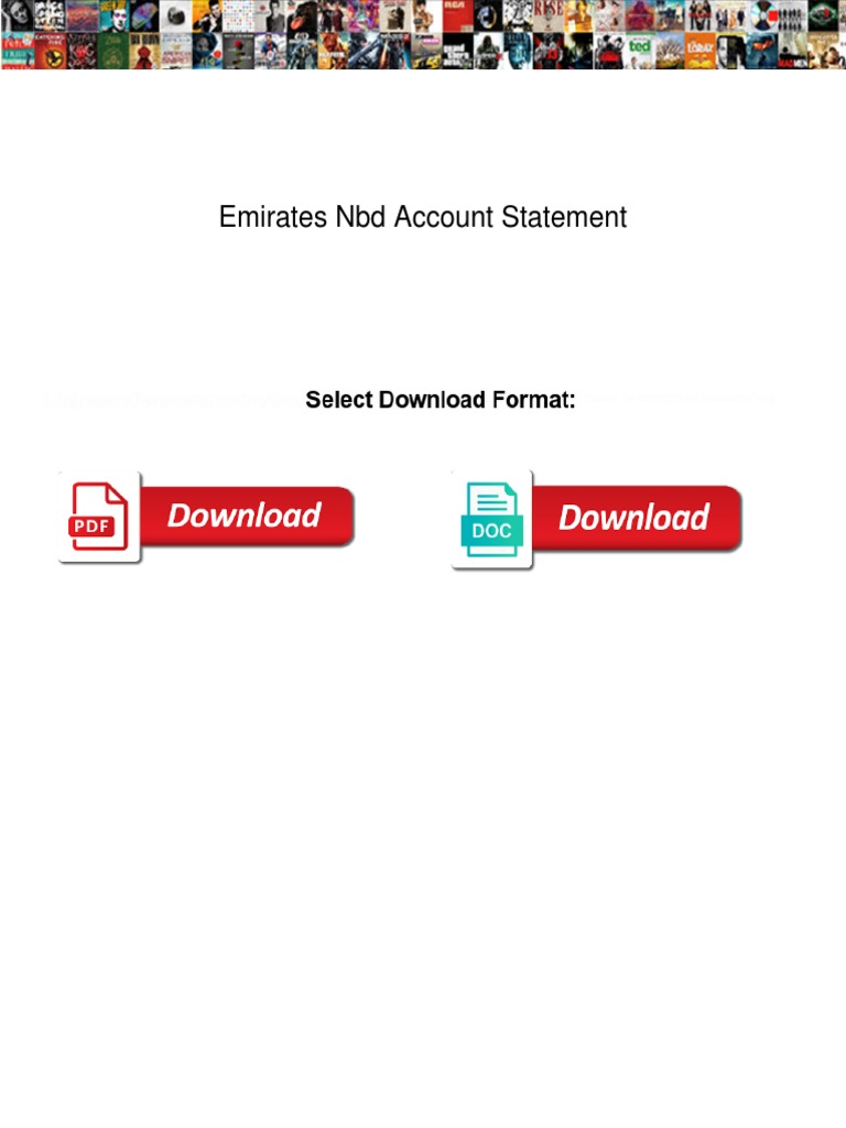 Emirates NBD Account Statement | PDF | Credit Card | Banks