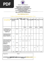 Department of Education: Project All-Numerates Grade Five Answer Sheet ...