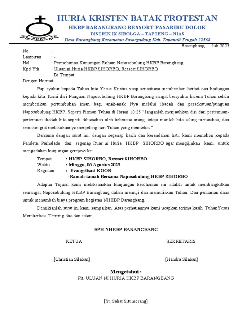 Format Kunjungan | PDF