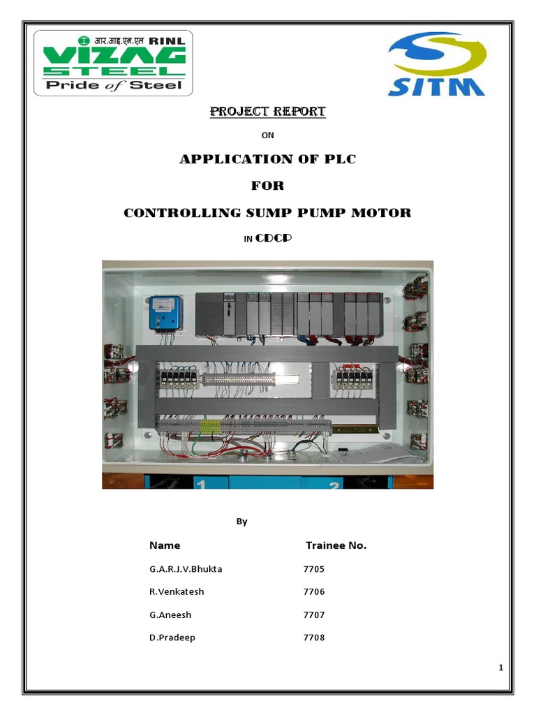 Application of PLC | PDF | Electric Motor | Relay