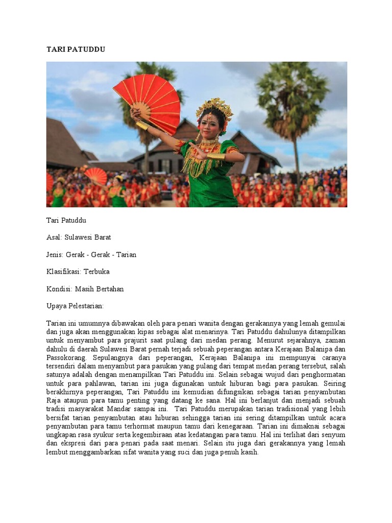 Tari Patuddu | PDF