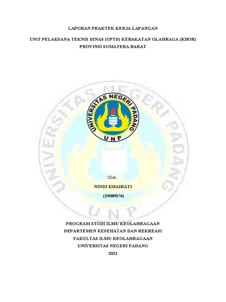 Laporan Praktek Kerja Lapangan Yang Benar | PDF