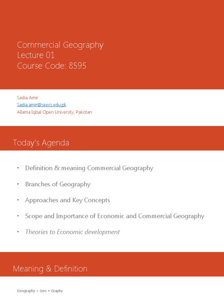 Commercial Geography | Download Free PDF | Economics | Geography