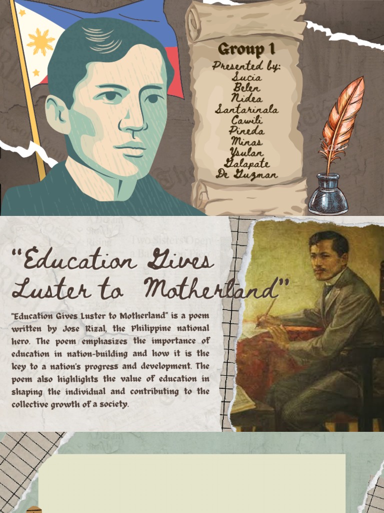 Rizal Education Gives Luster To MotherLand | PDF