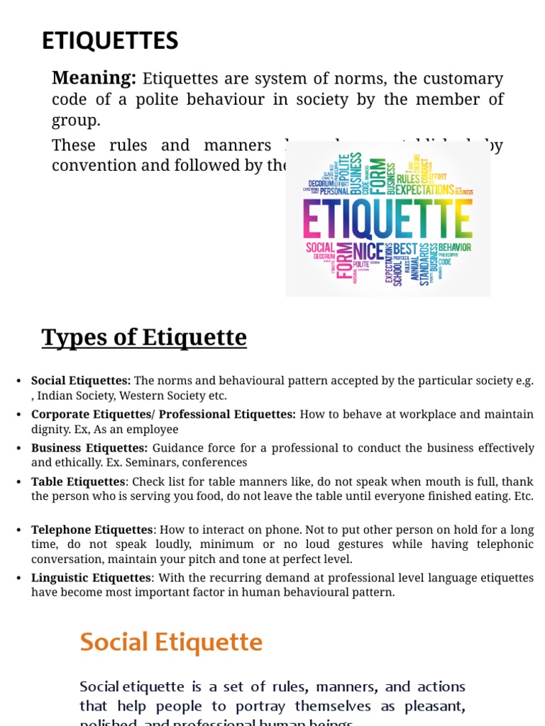 Brain Storming & Etiquettes | PDF | Etiquette | Behavior